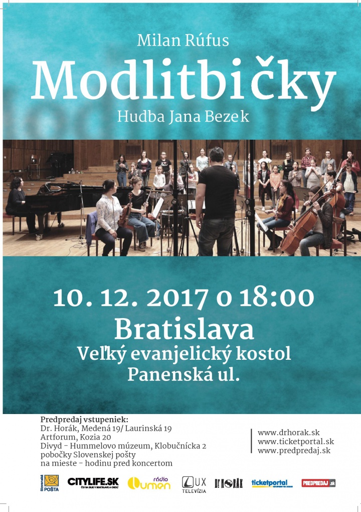 Modlitbičky, Milan Rúfus/ Hudba, Jana Bezek | CITYLIFE