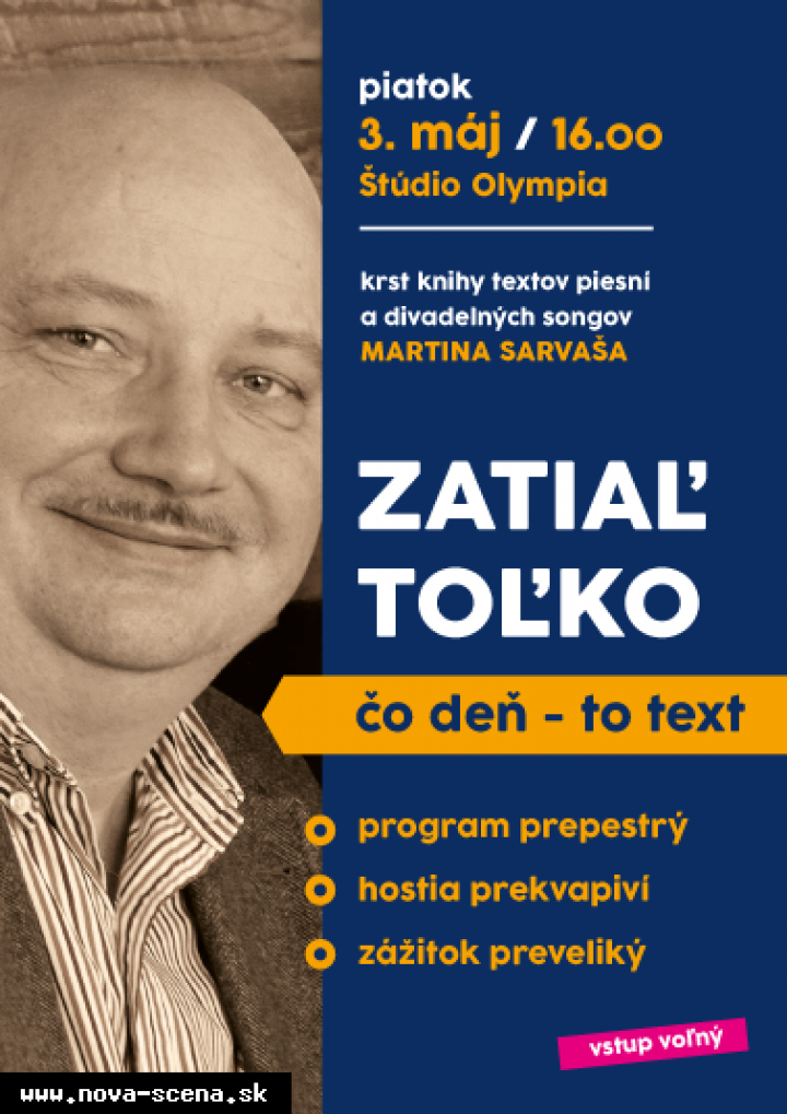 Krst knihy textov a piesní Martina Sarvaša | CITYLIFE